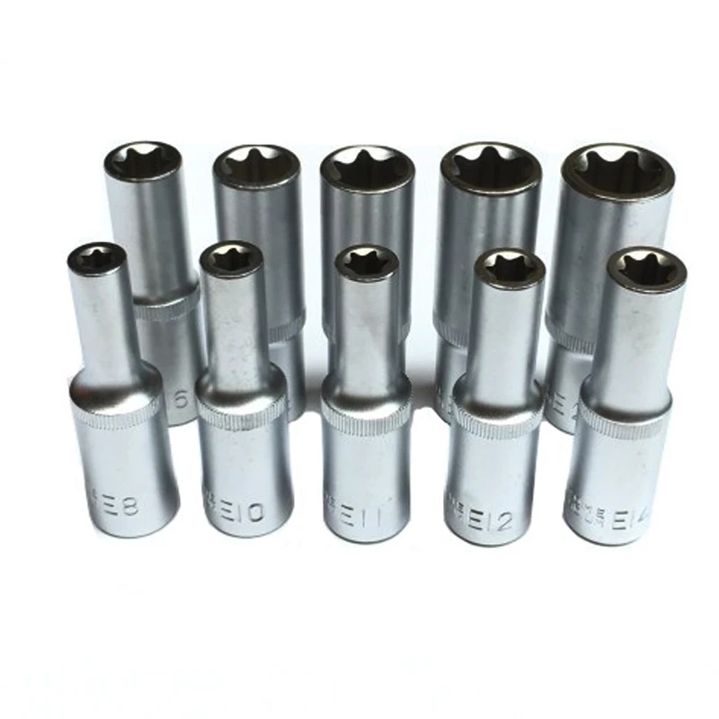 One Pcs 1/2" Lengthen Torx Star Socket Set E Type E8 E10 E11 E12 E14 ...