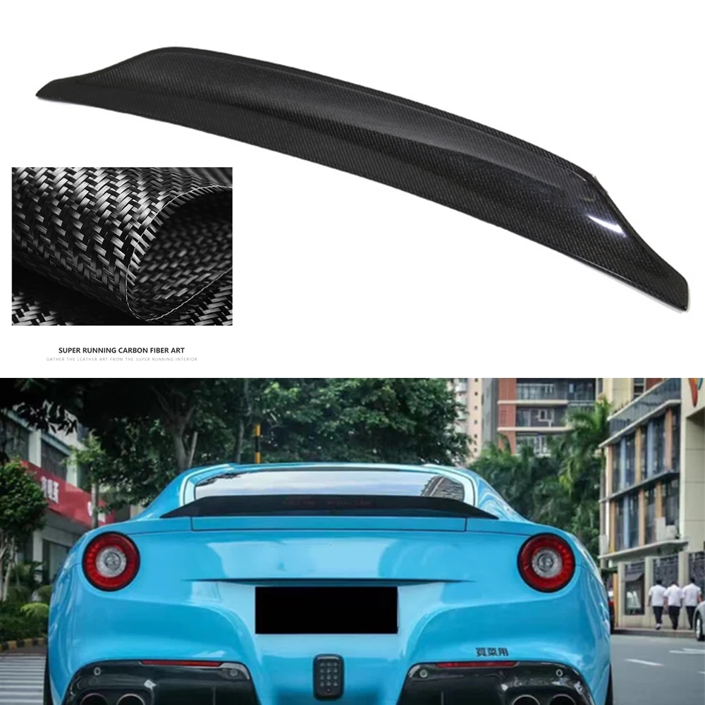 Rear Spoiler Wing For Ferrari F12 2011-2016 Real Carbon Fiber Car Body ...