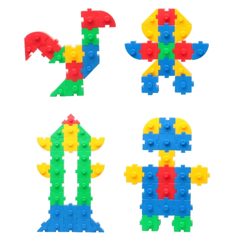 Plastic-puzzle-toy-geometry-connect-style-Inserting-block-Preschool ...