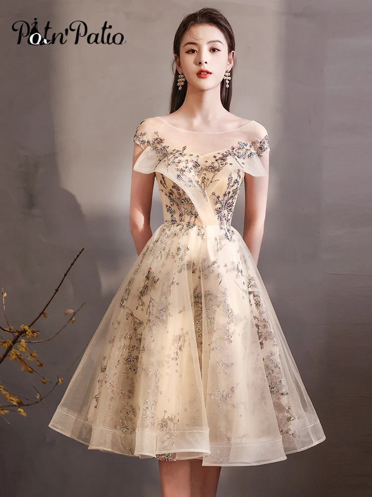 Vestidos de baile curtos elegantes, vestidos de baile baile 2021 com ...