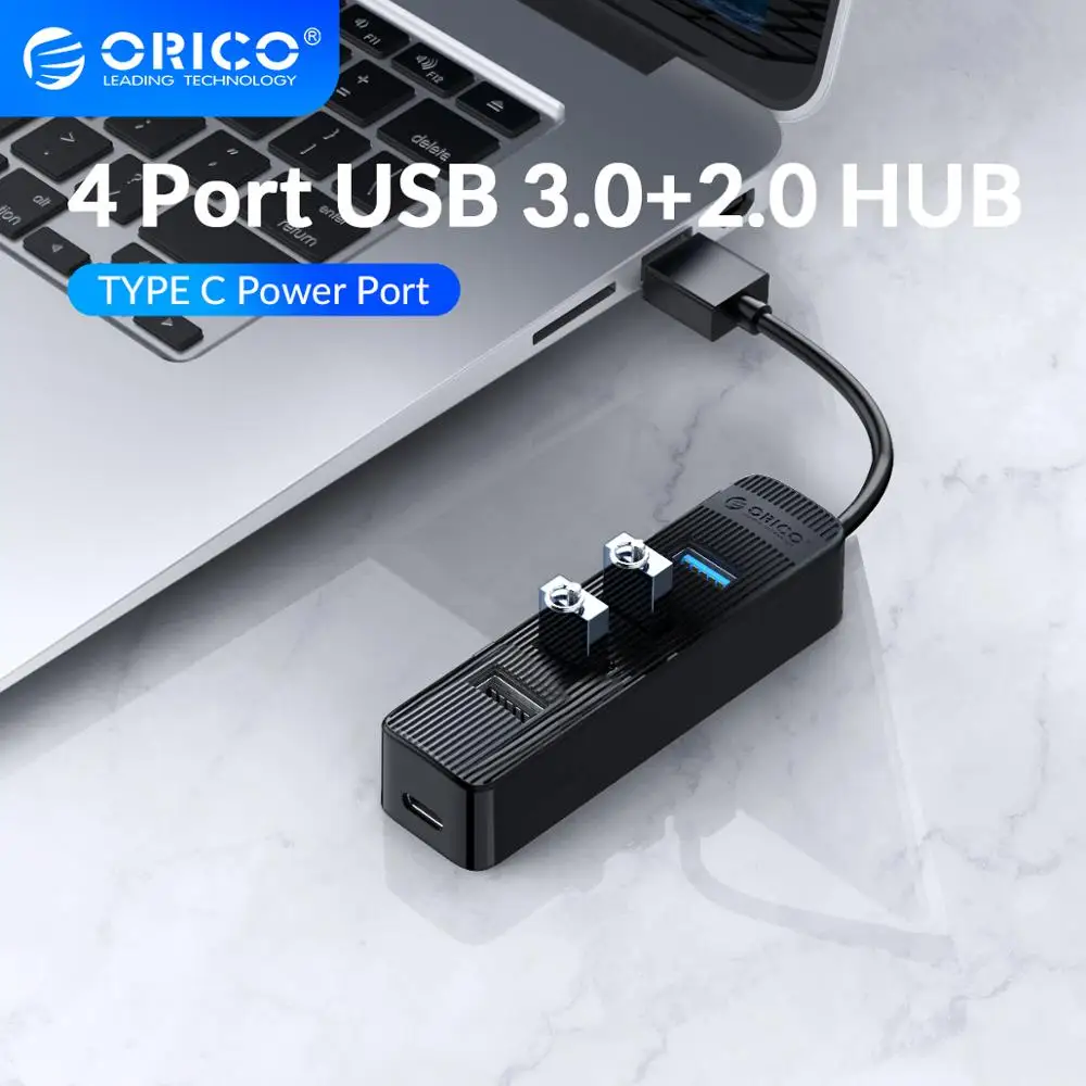 ORICO USB 3 0 + 2.0 HUB With Type C Power Port High Speed Multi 4 Ports ...