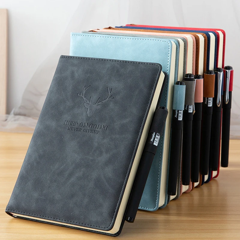360-Pages-Super-Thick-Wax-Sense-Leather-A5-Journal-Notebook-Daily ...