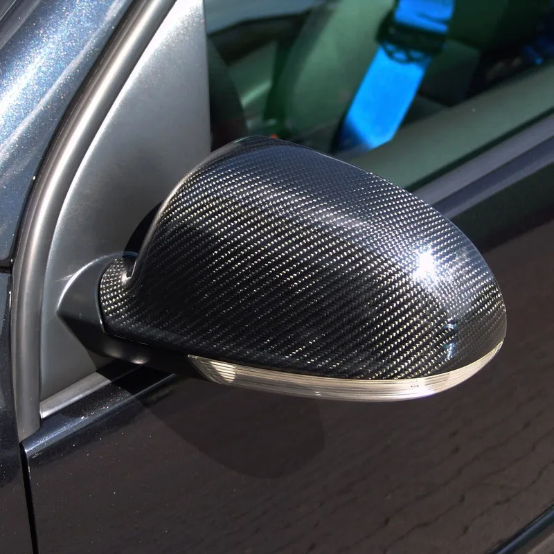 Golf-5-Real-Carbon-Fiber-Side-Wing-Mirror-Cover-Caps-For-Volkswagen-VW ...