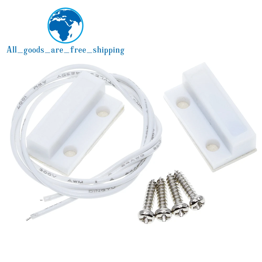 TZT MC 38 MC38 Wired Door Window Sensor 30mm Wire Lengthen Randomly ...