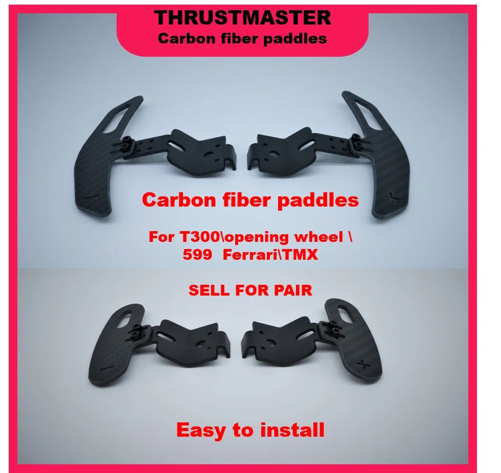 Simpush Thrustmaster T300rs T300gt Ts-pc Tgt Carbon Fiber Paddle ...