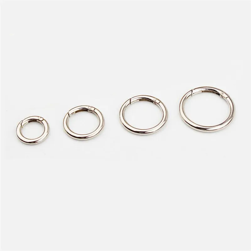 5Pcs-Keyring-18-42MM-Openable-Metal-Spring-Gate-O-Ring-Leather-Bag-Belt ...