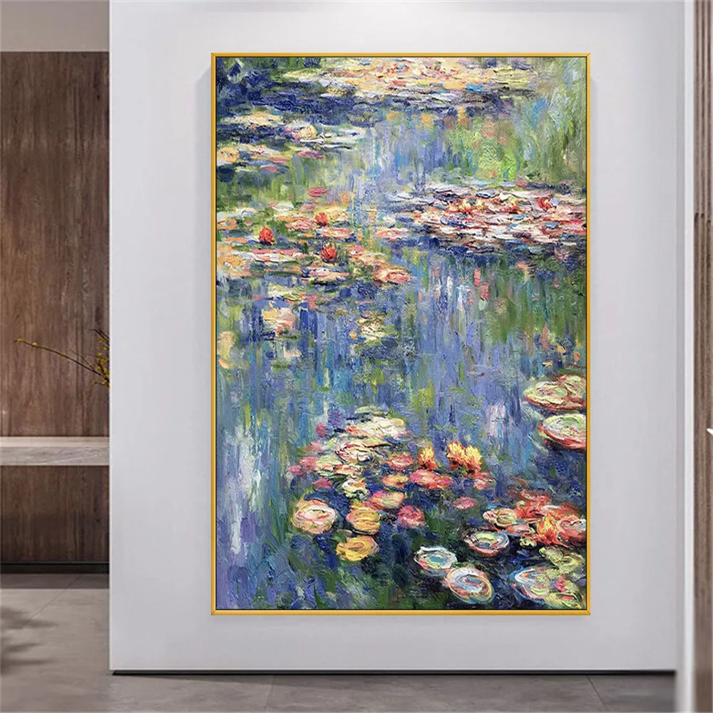 Monet Water Lily Painting