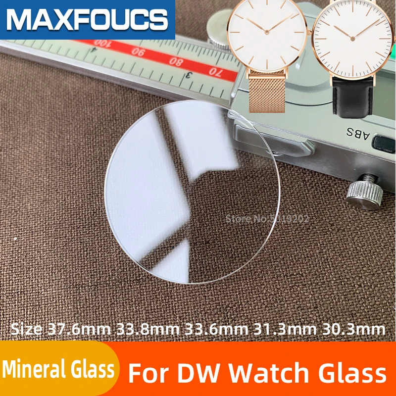 Parts For DW Watch glass 37.6mm 33.8mm 33.6mm 31.3mm 30.3mm Mineral ...