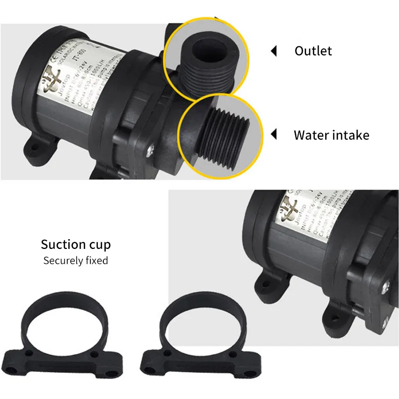 Miniature DC booster pump, solar water pump, bath pump, water-cooled ...