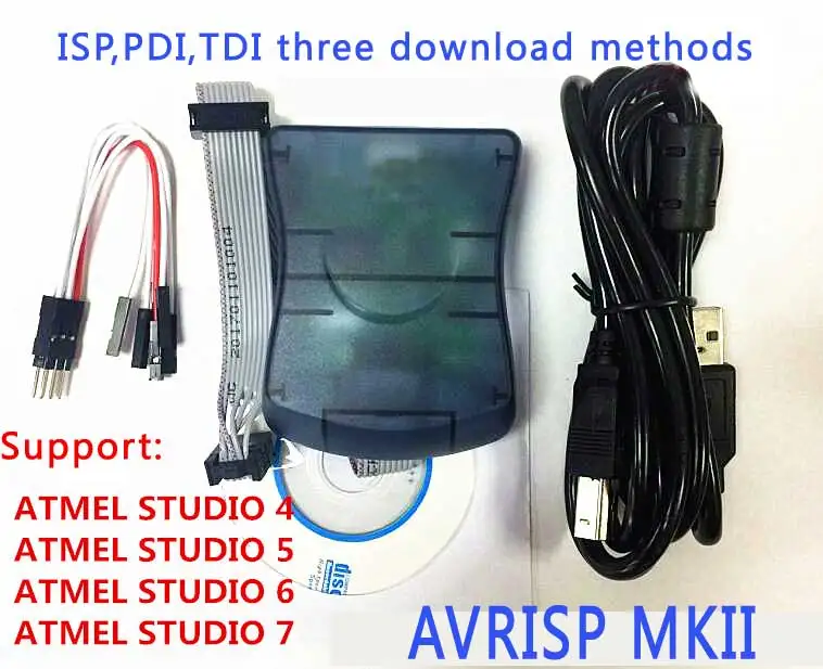 Avrisp mkii avrispmkii avrisp2ダウンローダーarduinoプログラミングエミュレータ| | - AliExpress