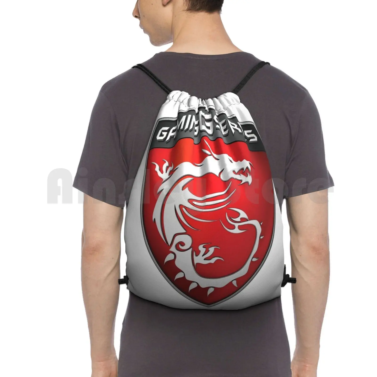 Msi-Gaming-Logo-Backpack-Drawstring-Bags-Gym-Bag-Waterproof-Msi-Logo ...