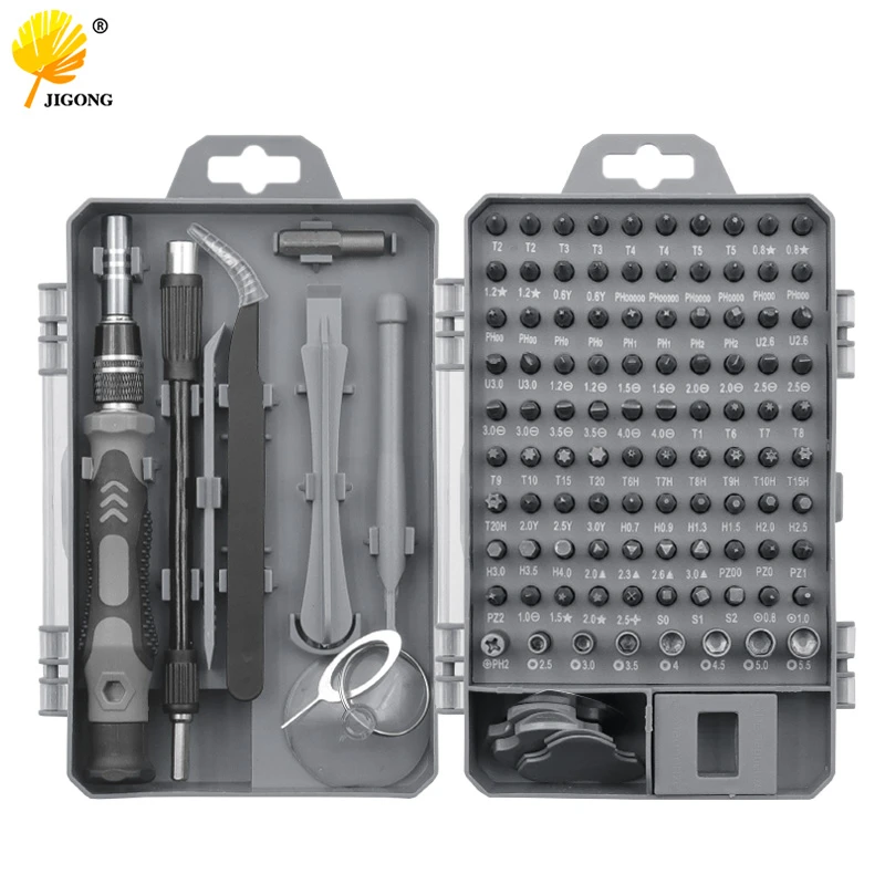 115 In 1 Screwdriver Set Screwdriver Bit Set Multi-function Precision Mobile Phone Repair Device ...