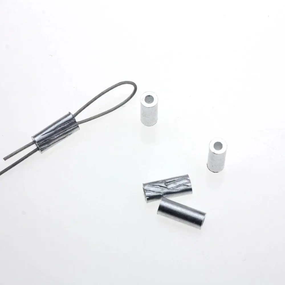 100 Aluminium Fishing Crimp Sleeves - Easy Fishing Tackle