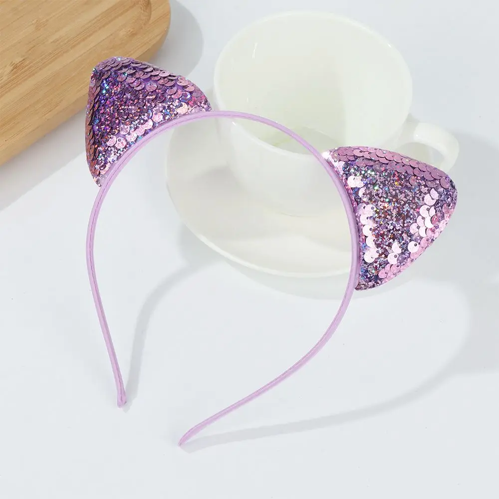 Cute-Cat-Ears-Head-Bands-Sequins-Face-Wash-Makeup-Hairband-Hair-Hoop ...
