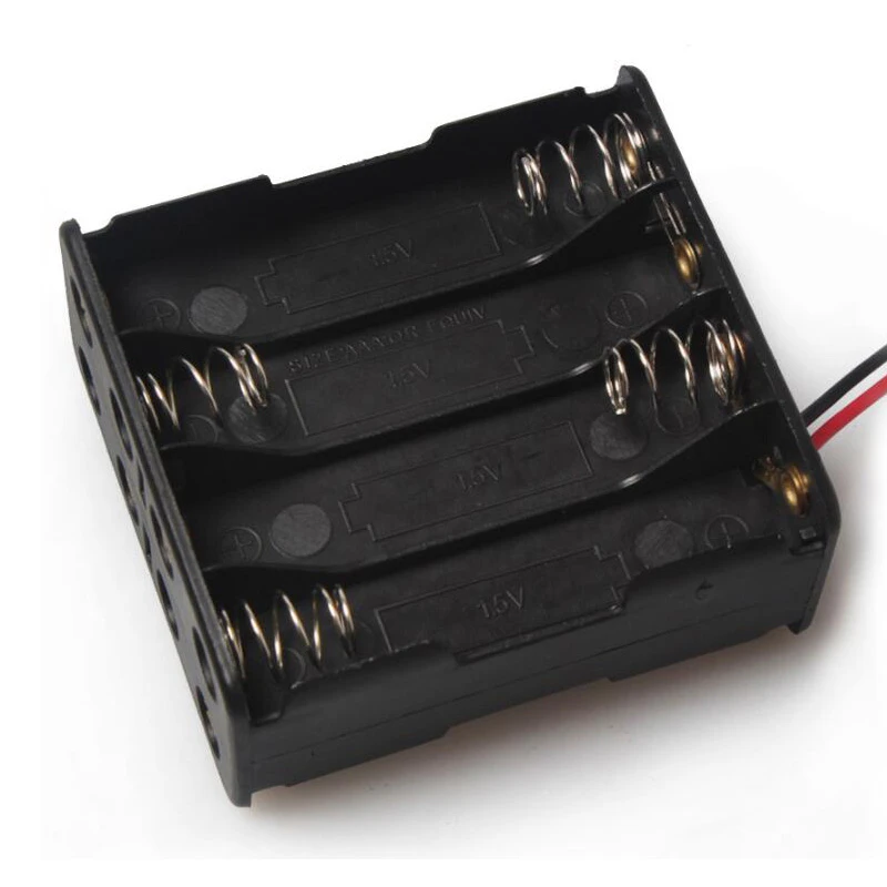 Plastic 1pcs 8 X Aaa 12v Battery Holder Case Double Side Spring Battery ...