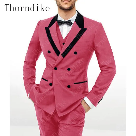 Cindy Dike Conjunto de 3 piezas para hombre, traje de novio, esmoquin ...