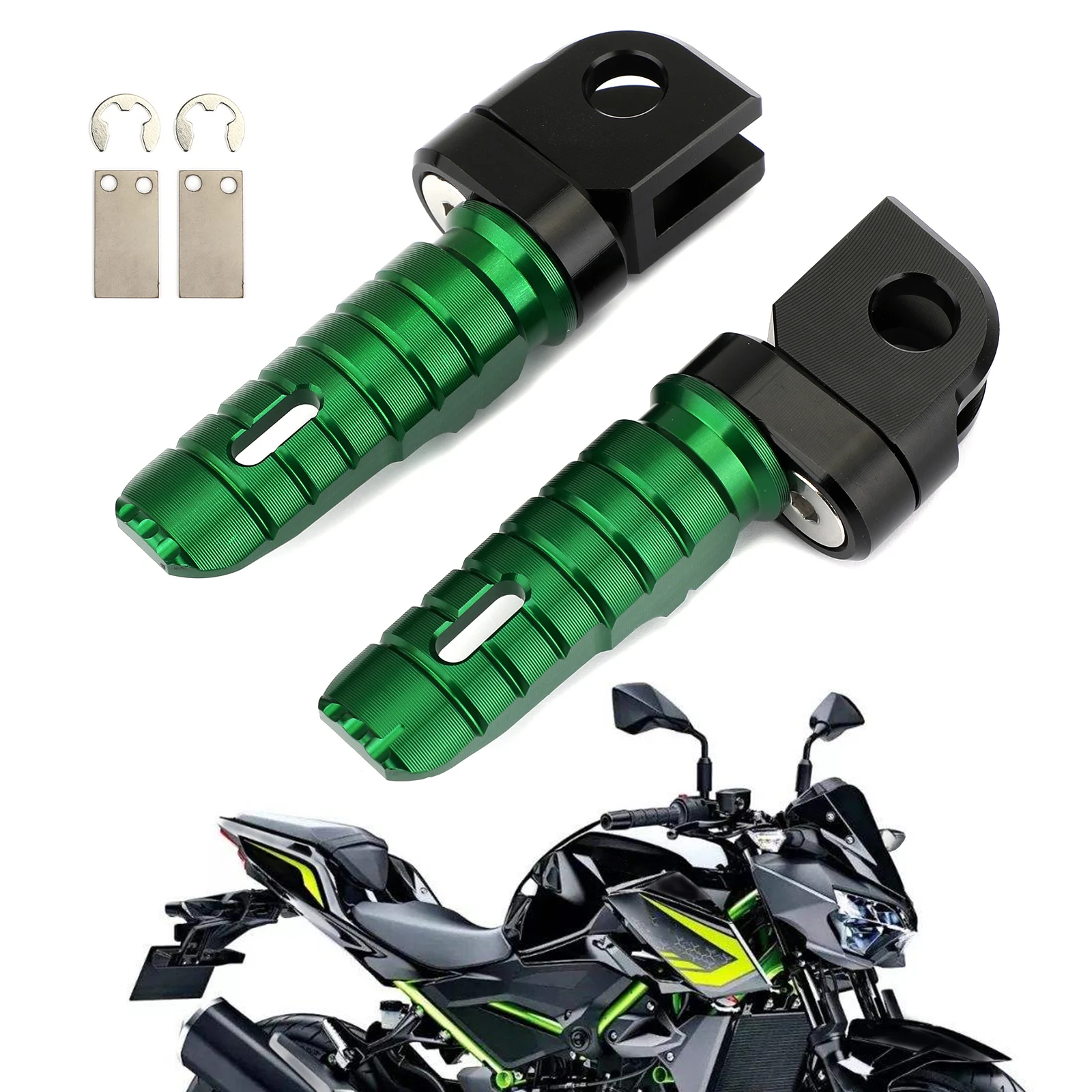 Front-Footrests-Foot-Peg-for-KAWASAKI-Z300-Z400-Z800-Z650-Z900-Z1000 ...