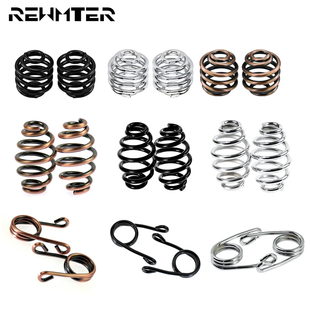 Motorcycle Solo Seat Mount Kit Seat Springs Bronze/black/chrome For ...