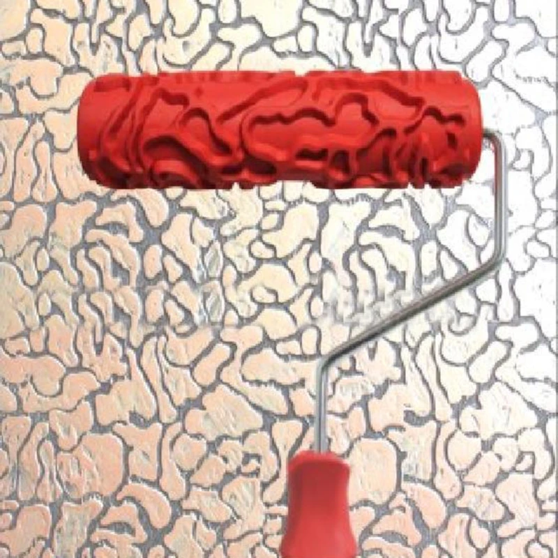 Lightweight Pattern Painting Roller With Handle 7" Decorative Paint ...