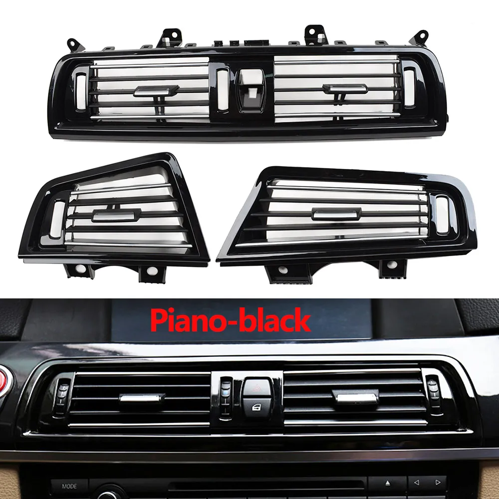 LHD-RHD-Piano-black-Dashboard-Air-Vent-Grille-AC-Outlet-Panel-For-BMW-5 ...