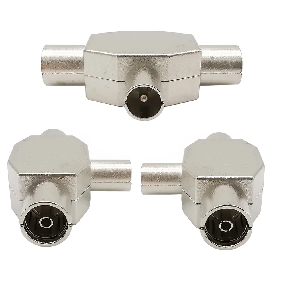 Connecteur Coaxial D'antenne Tv Mâle À Deux Femelles, Prise Jack Type T ...