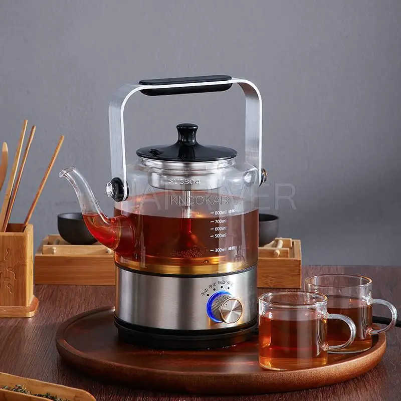 Electric-Kettle-Tea-Pot-Coffee-Pot-Glass-Steam-Teapot-Automatic-Type ...