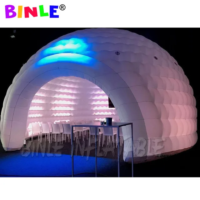 Attractive 8m Giant Igloo Dome Inflatable Tent With Led And Blower For ...