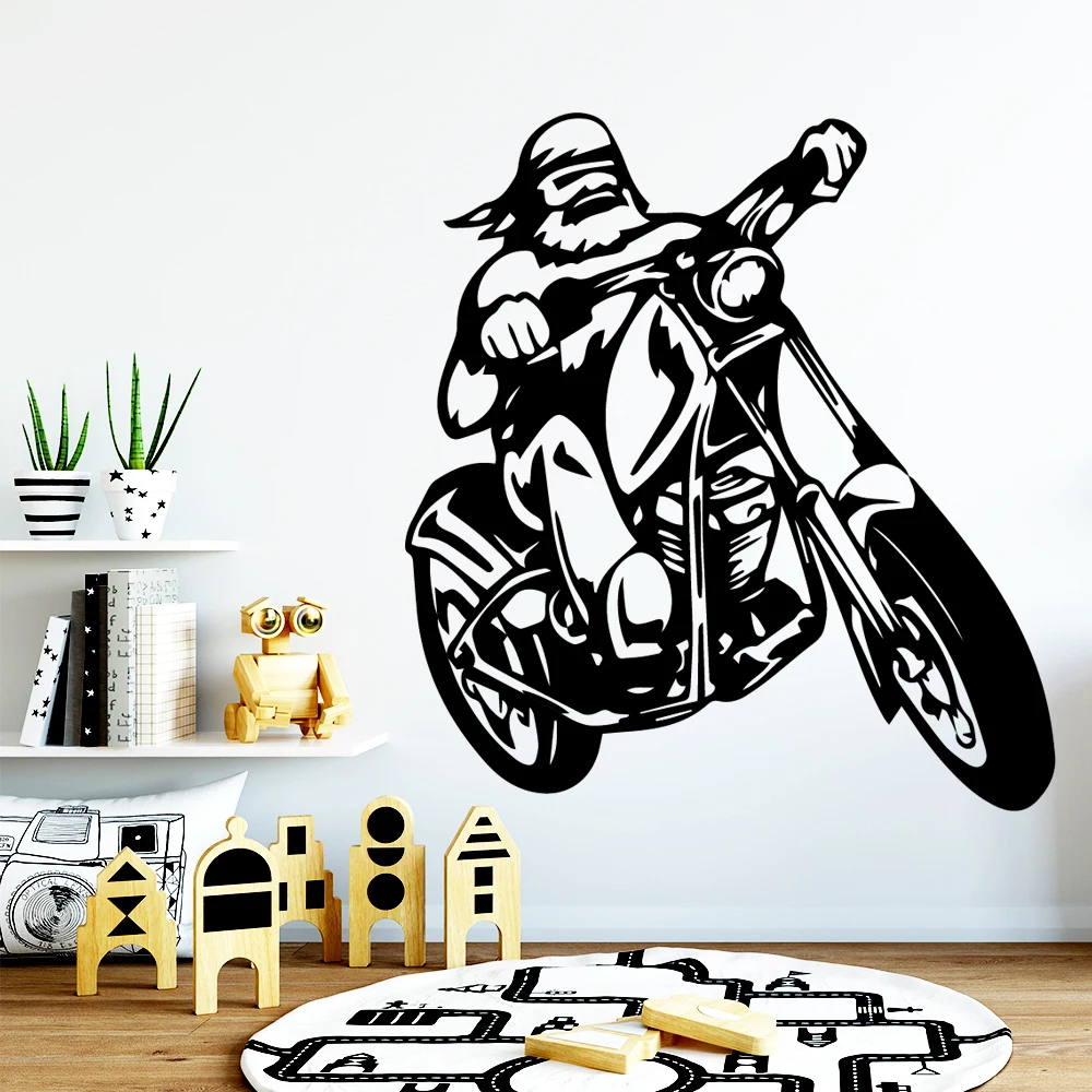 Fashion Motorcycle Wall Sticker Decor Wallsticker For Kids Rooms Wall ...