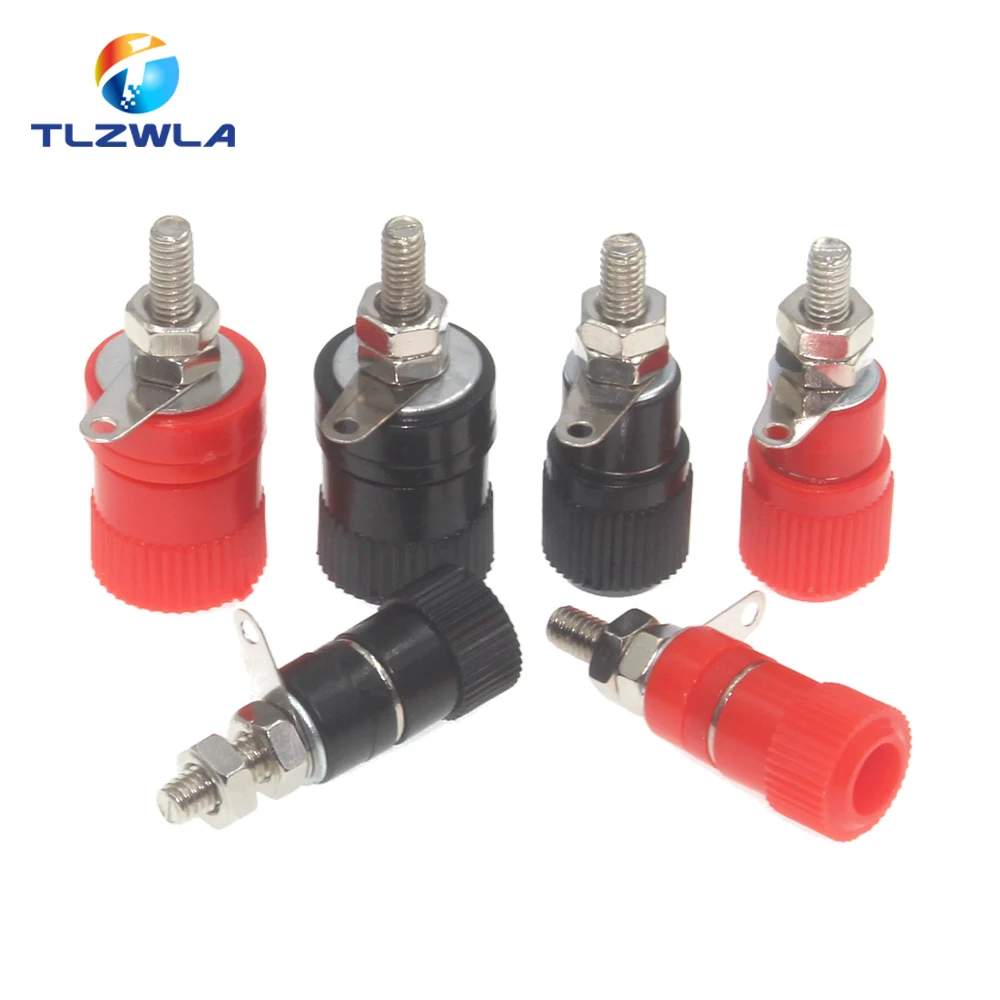 10PCS 4MM Terminal Blocks Binding Post Connector Banana Plug/Socket ...