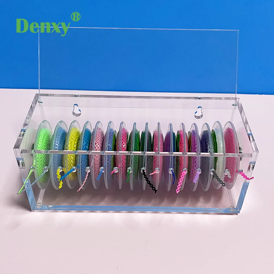 Denxy 1pc Dental High Class Power Chain Storage Box Acrylic Dispenser ...