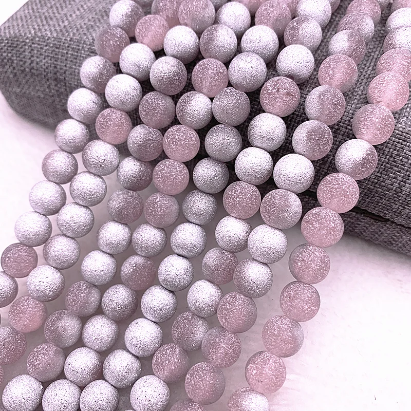 New-6-8mm-Austrian-Frosted-Matt-Crystal-Glass-Beads-Loose-Spacer-Beads ...