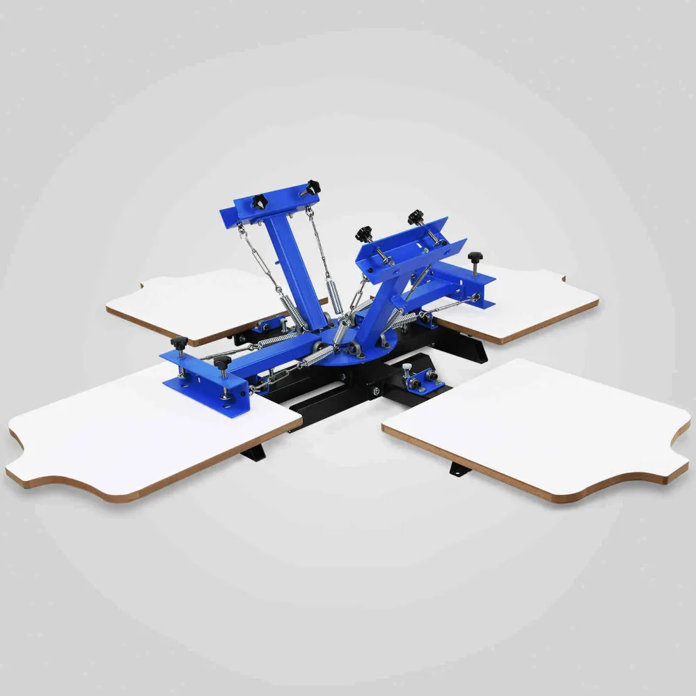 1 Set Of 4 Color 4 Station Thermal Transfer Lithography T shirt Screen ...