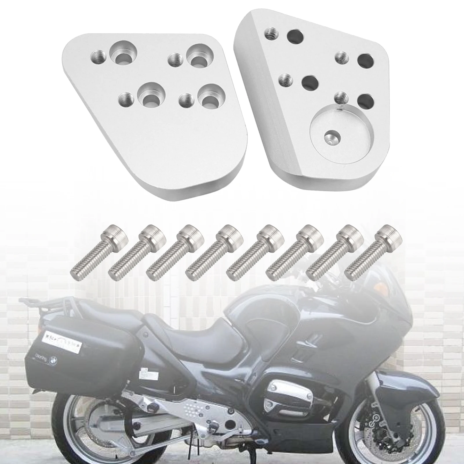 Silver Handlebar Riser Motorcycle Accessories Parts for BMW R1100RT ...
