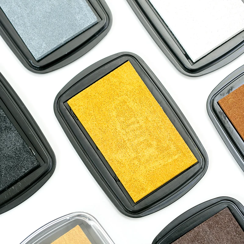 Metallic Stamp Pad DIY Scrapbooking Metal Ink Pad Pearly Lustre Rubber ...