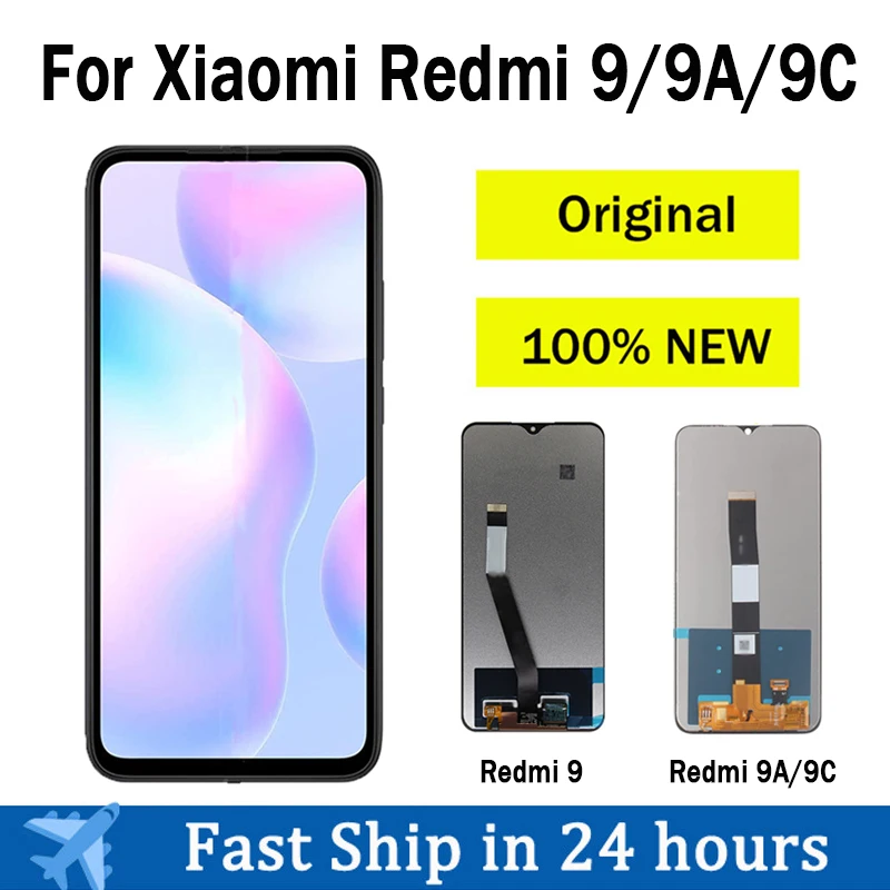 100% New Original For Xiaomi Redmi 9a Lcd Display Screen With Frame ...