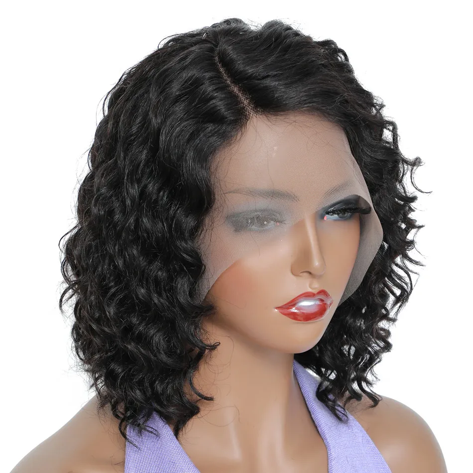 Short-Deep-Wave-Wigs-Human-Hair-Brazilian-Remy-Hair-Deep-Curly-T-Part ...