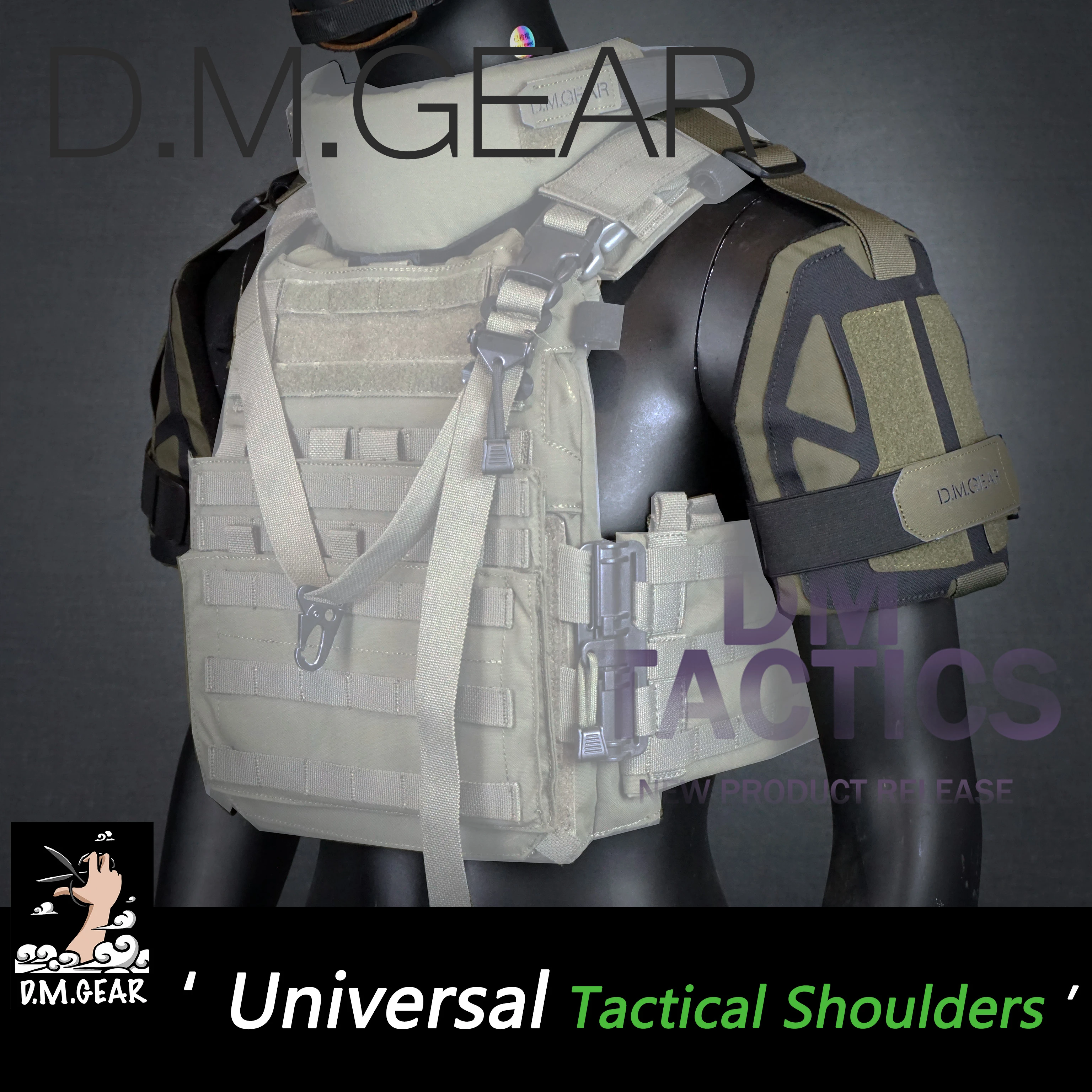 DMGear Universal Shoulder Armor Tactical Hunting Gear Equipment Vest ...