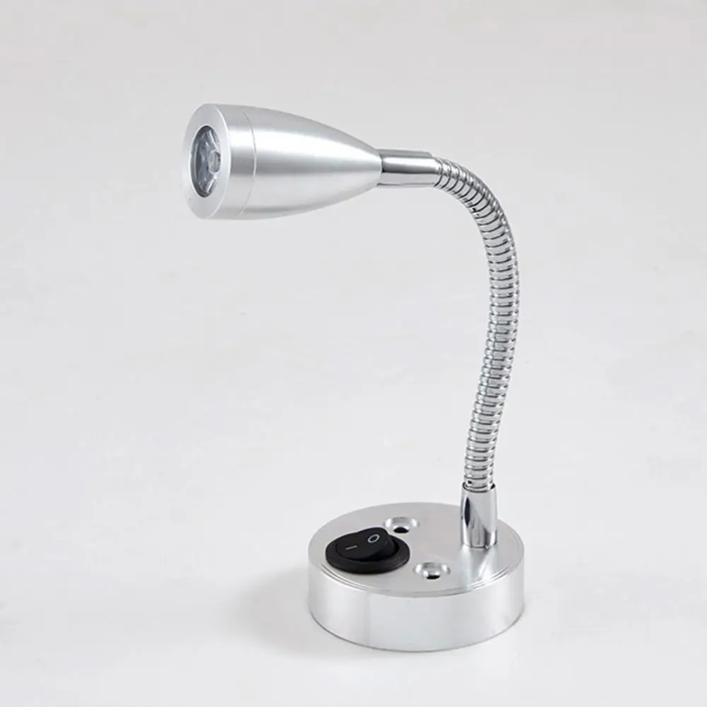 2PCS LED 12V Spot Reading Light Flex Gooseneck Vintage Van Boat ...