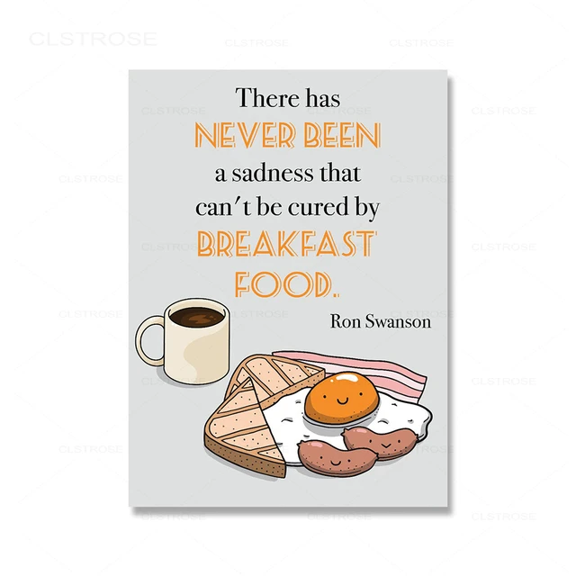 Ron Swanson Breakfast Poster