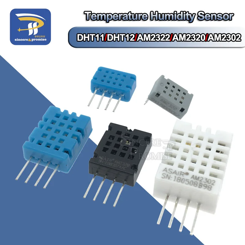 DHT22 AM2302 DHT11/DHT12 AM2320 Digital Temperature Humidity Sensor ...