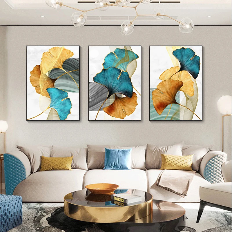 Modern-ve-basit-l-Ginkgo-yapra-Nordic-k-l-ks-atmosfer-Poster-oturma ...