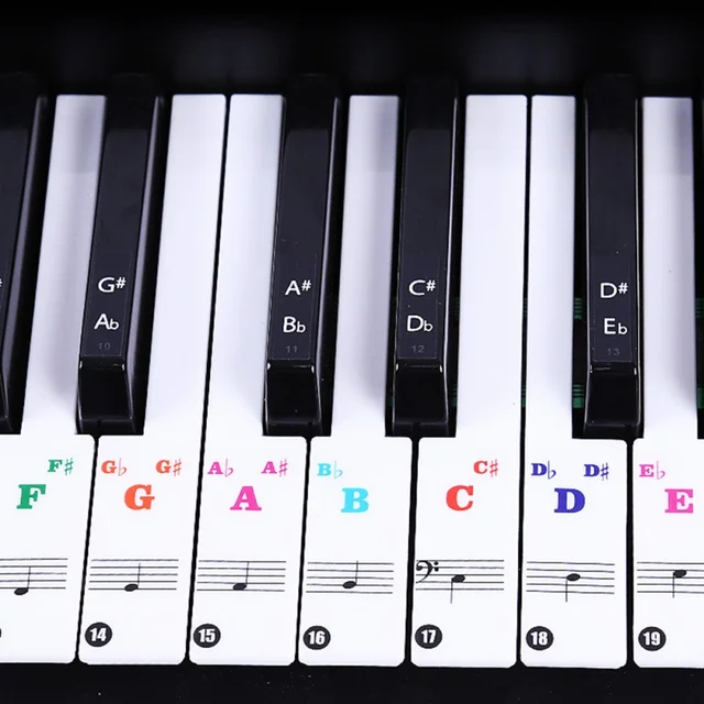 Piano Keyboard Notes Labeled