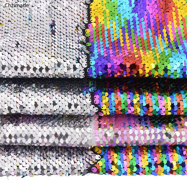 Rainbow Reversible Sequin Fabric - Queerks™