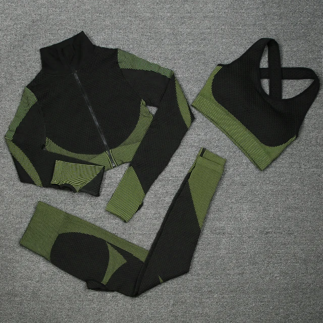Seamless Women's Yoga & Sports Workout Set - 2/3 Pieces Set ...