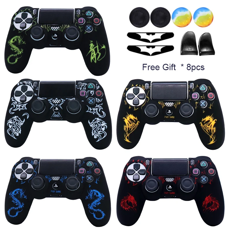 Silicone-Soft-Laser-CarvingControl-Case-For-PS4-Controller-Skin-Cases ...