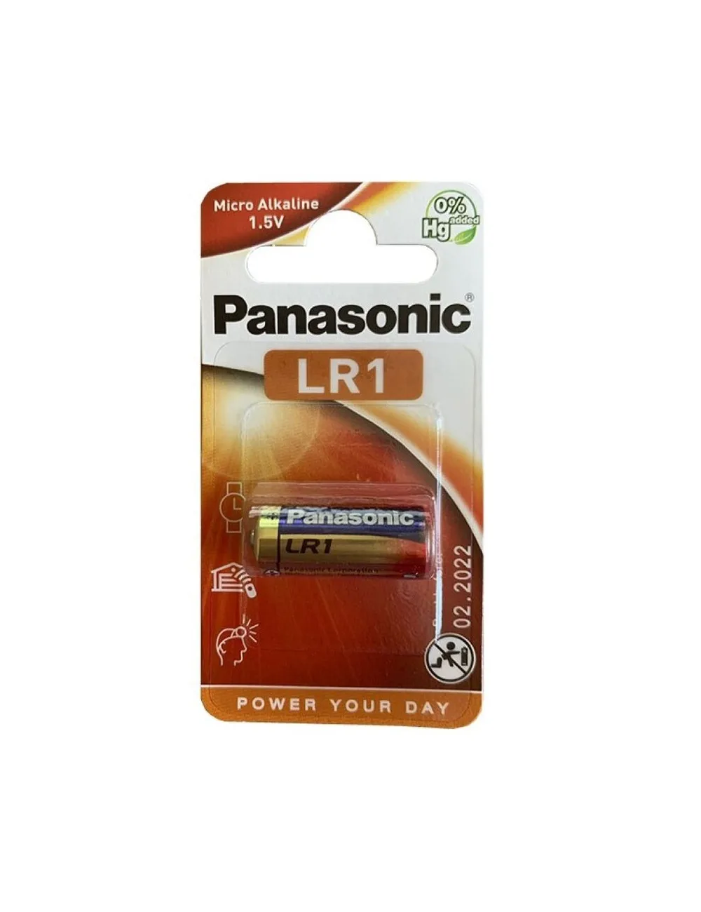 PANASONIC-ALKALINE-BATTERY-LR1-1-5V-BLISTER-1-PACK-LR01-cell-commonly ...