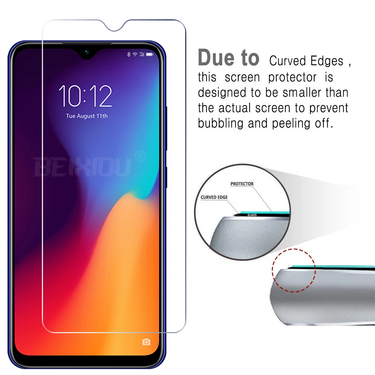 2 шт Полное закаленное стекло для lenovo K10 Plus защита экрана 2.5D 9h закаленное стекло для ...