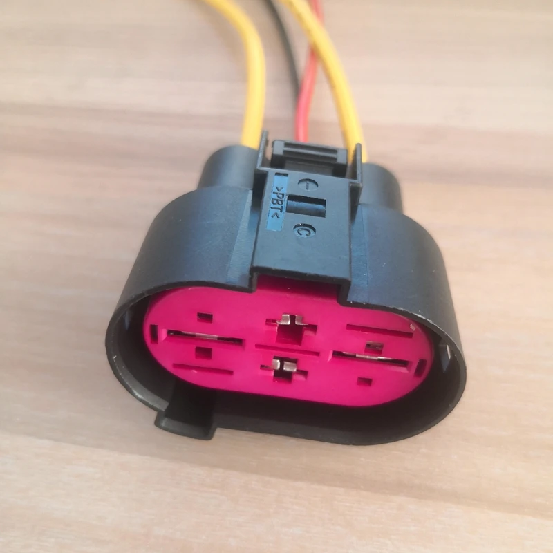 2/4/10 pçs/lote 5 way conector de 5 pinos plug com cabo de fio trança ...