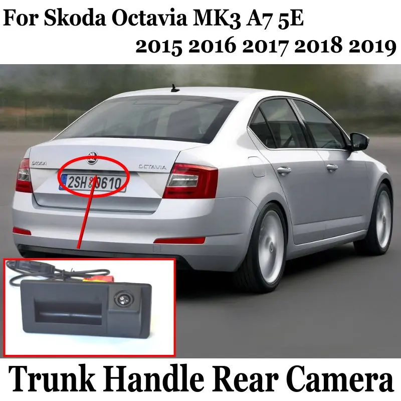 HD Rear View Camera For Skoda Octavia MK3 A7 5E 2015 2016 2017 2018 ...
