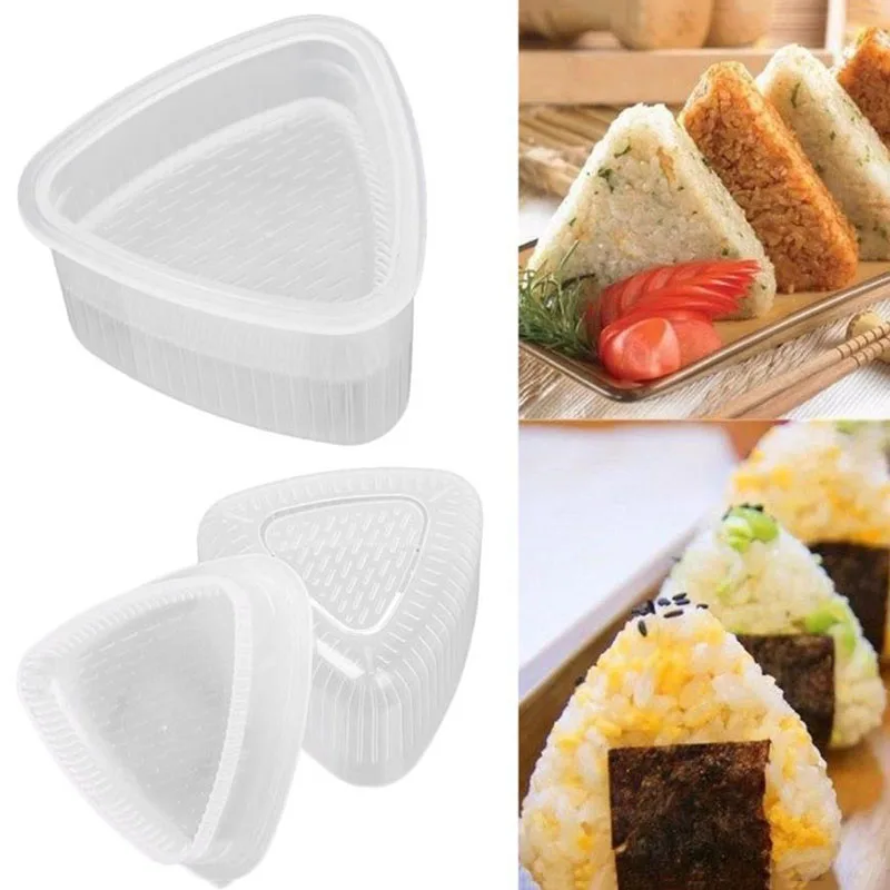 2pcs Sushi Mold Plastic Onigiri Rice Ball Bento Press Maker Diy Cooking ...